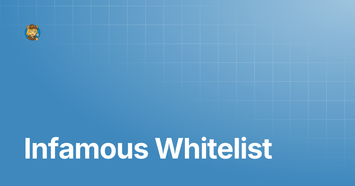 Infamous Whitelist | VRC Exposed | Roleplay